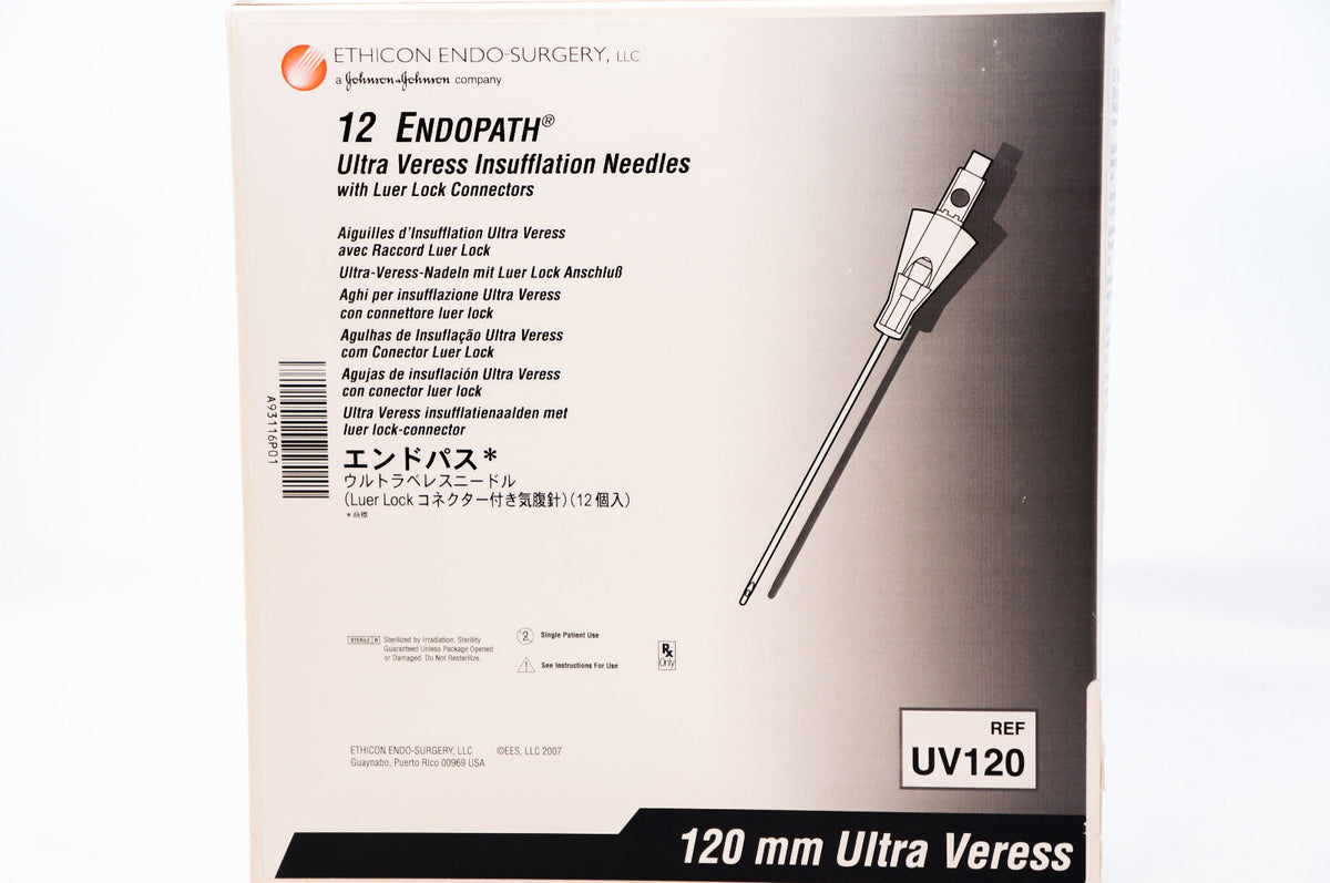 ETHICON UV120 Endopath Ultra Veress Insufflation Needles ~ Box of 12 ...