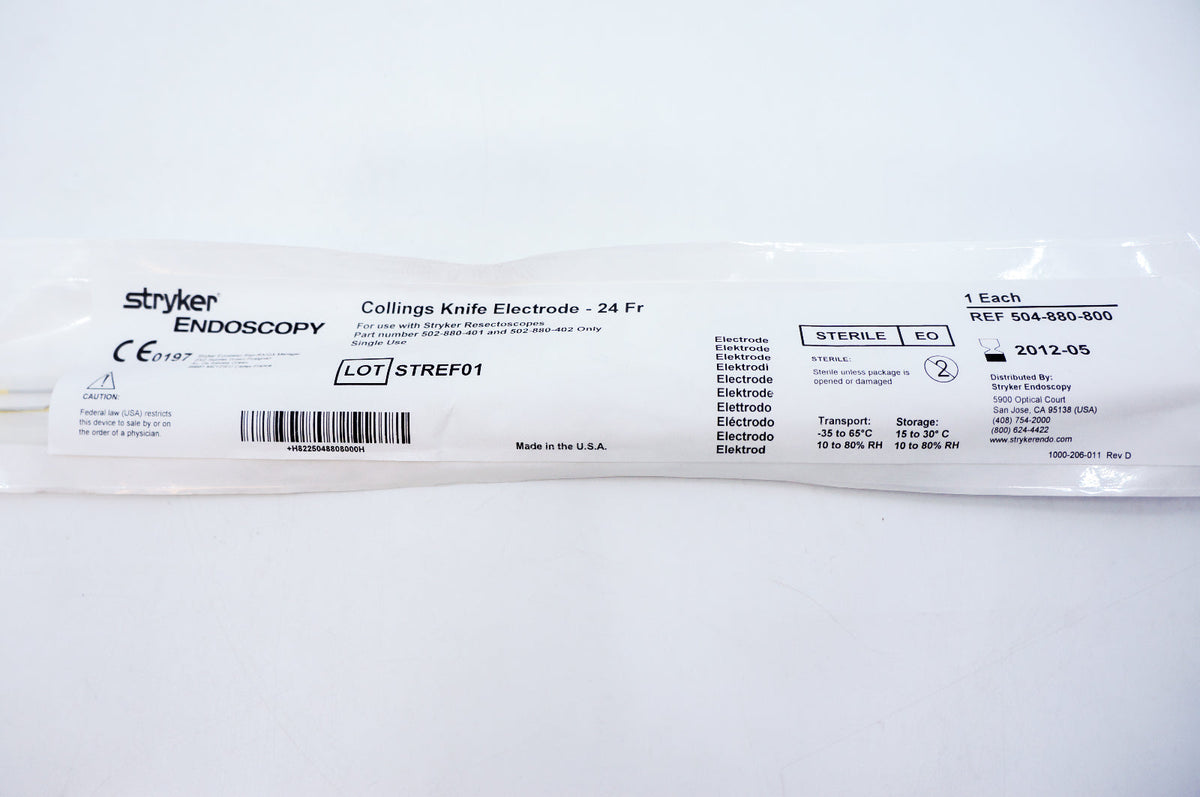 Stryker 504-880-800 Collings Knife Electrode - 24Fr. (x) – Imedicsales