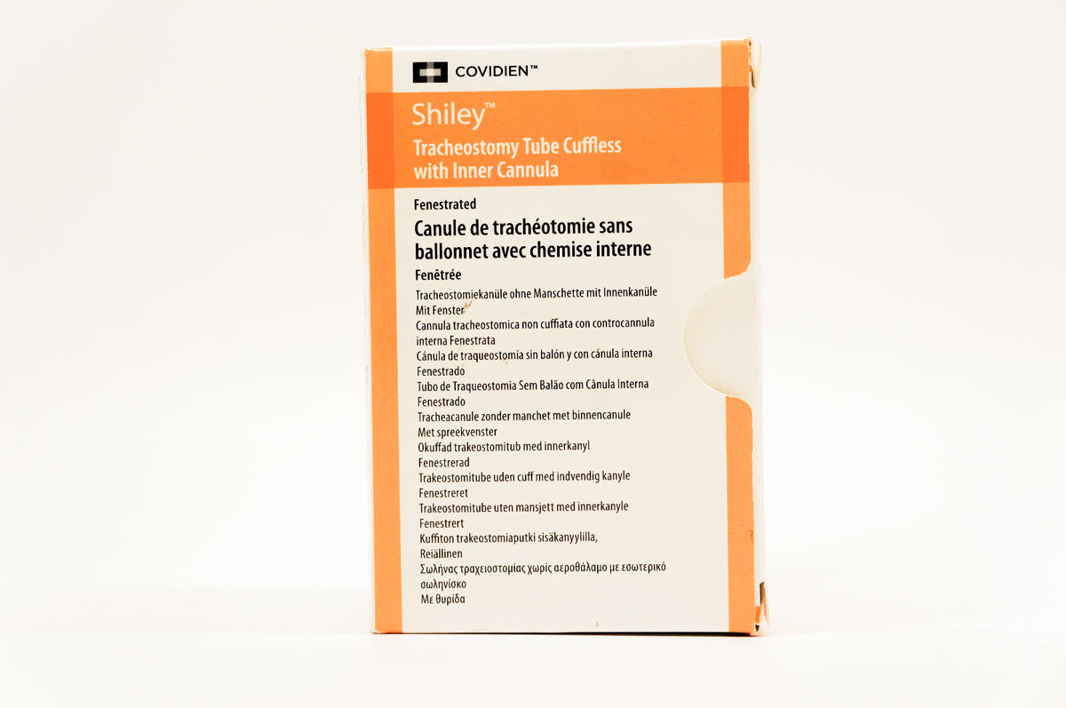 Covidien 8CFN Shiley Tracheostomy Tube Cuffless with Inner Cannula 7.6 ...