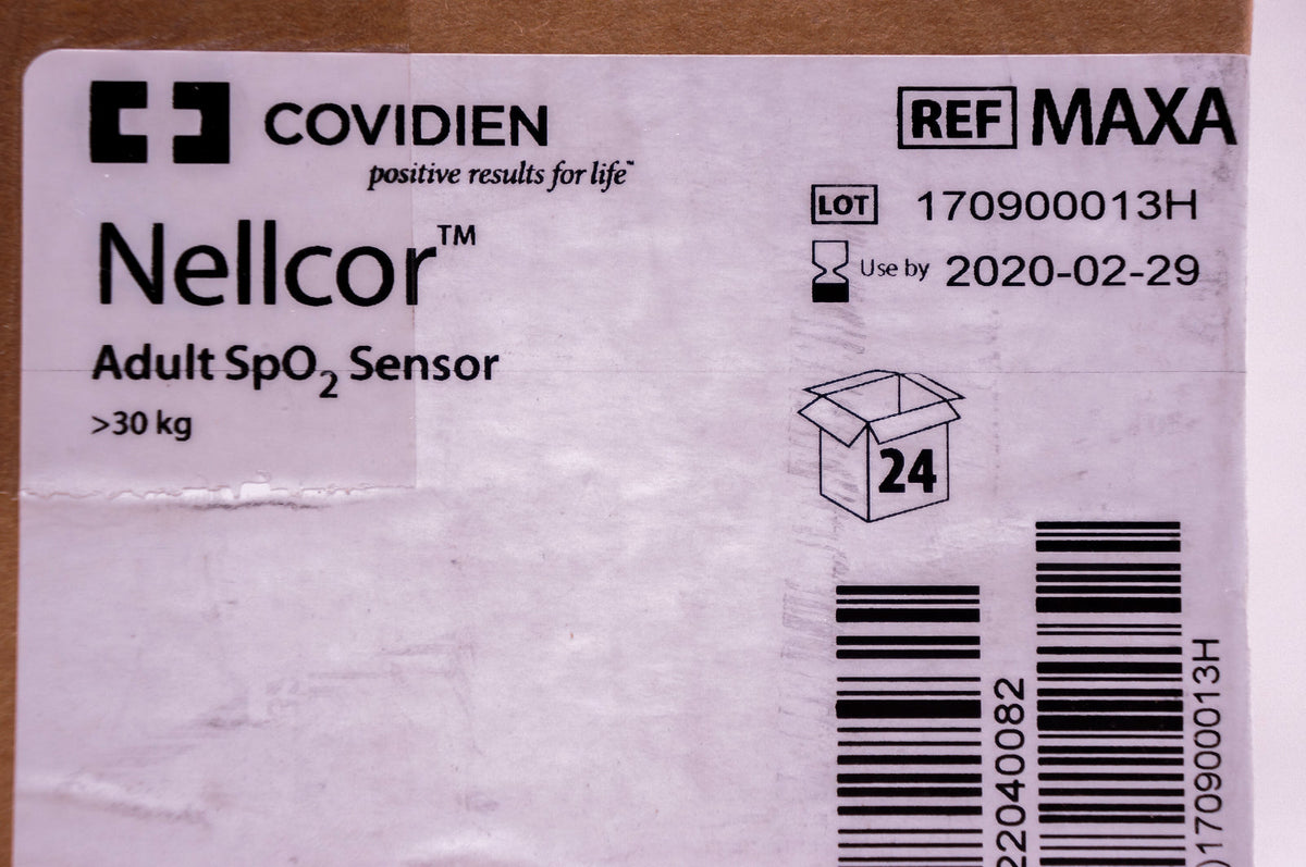 Covidien MAXA Nellcor Adult SpO2 Sensor >30kg - Box of 24 – Imedicsales