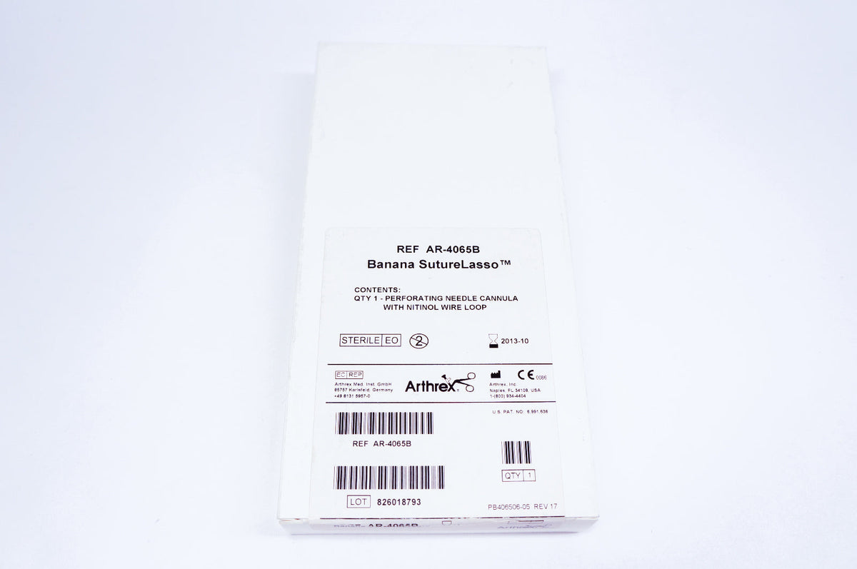 Arthrex AR-4065B Banana SutureLasso Perforating Ndle Cannula W/ Nitino ...