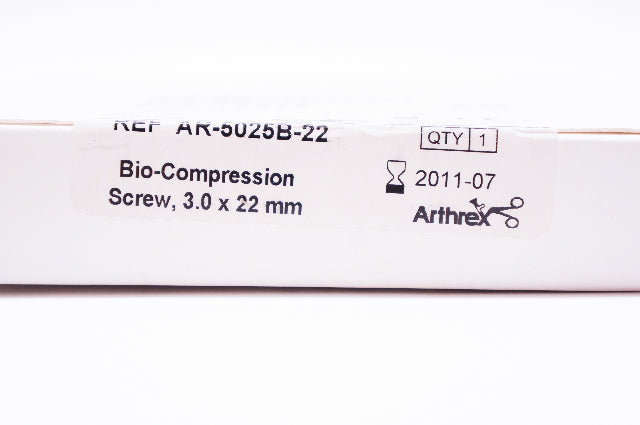 Arthrex AR-5025B-22 Bio-Compression Screw, 3.0 x 22m (x) – Imedicsales