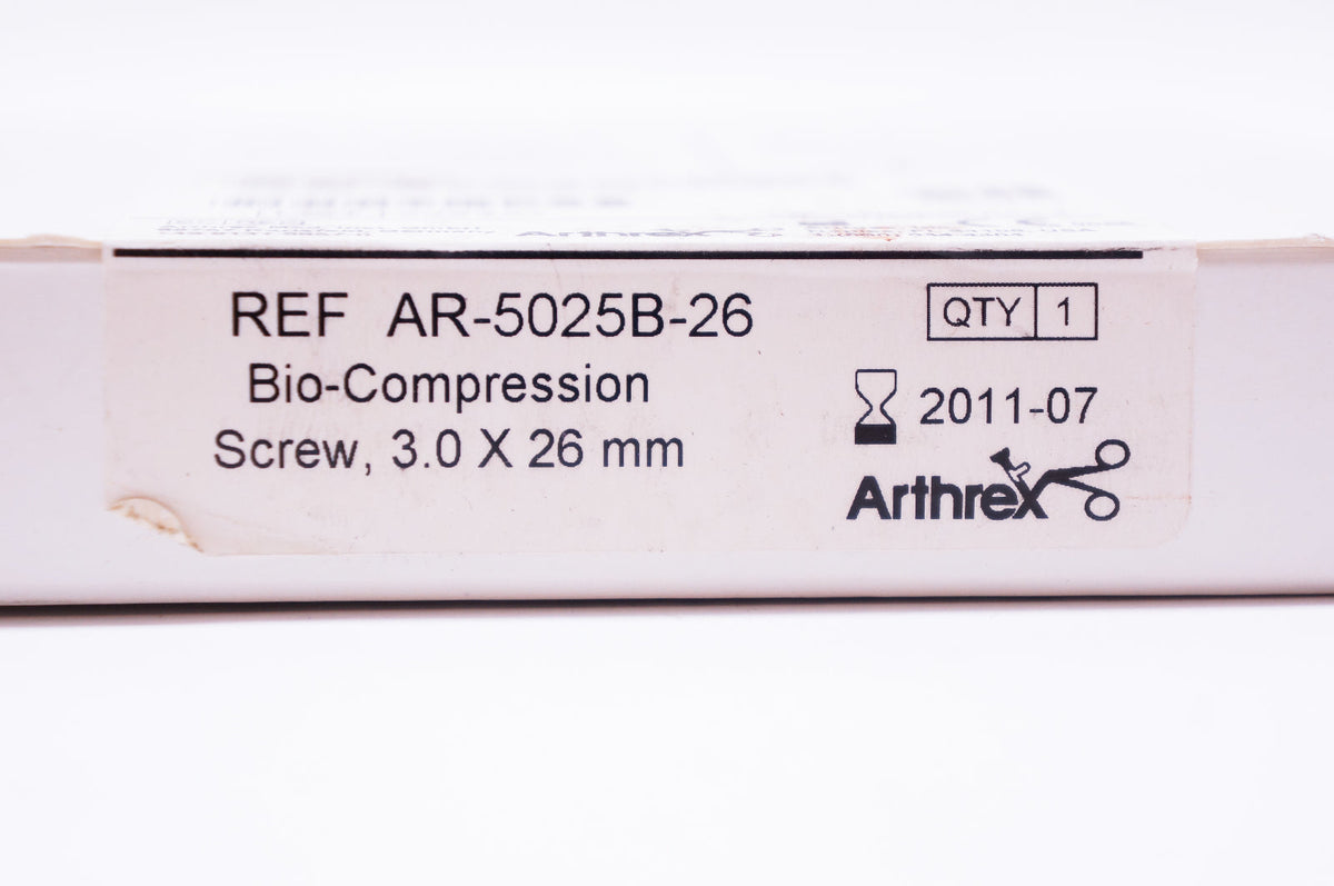 Arthrex AR-5025B-26 Bio-Compression Screw, 3.0 x 26mm (x) – Imedicsales