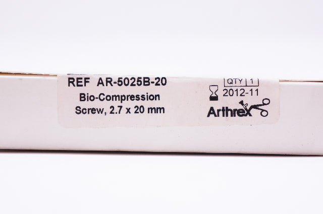 Arthrex AR-5025B-20 Bio-Compression Screw, 2.7 x 20mm (x) – Imedicsales