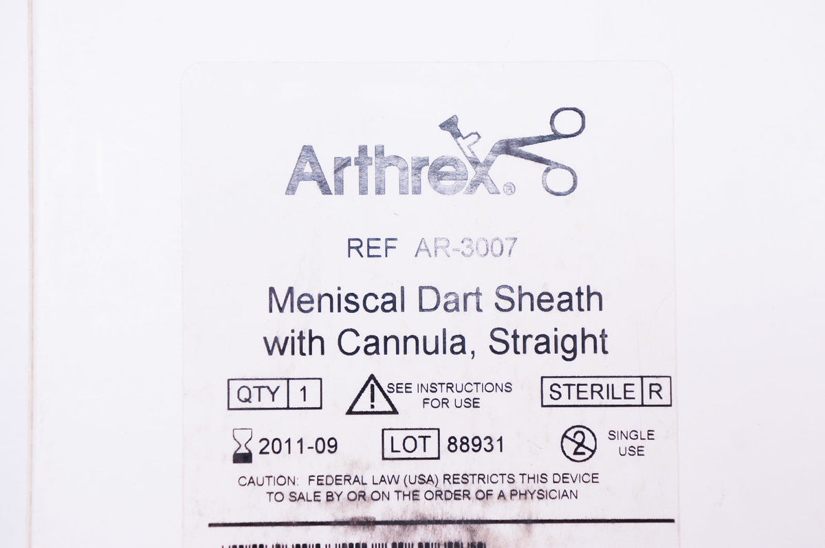 Arthrex AR-3007 Meniscal Dart Sheath With Cannula, Straight (x ...