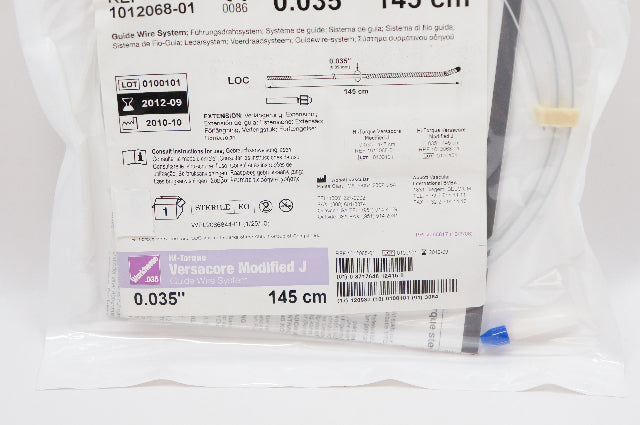 Abbott 1012068-01 Hi-Torque Versacore Modified J Guide Wire 0.035inch ...