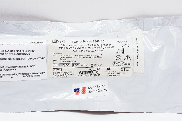 Arthrex AR-1927BF-45 Bio-Corkscrew FT Suture Anchor 4.5mm (x) – Imedicsales