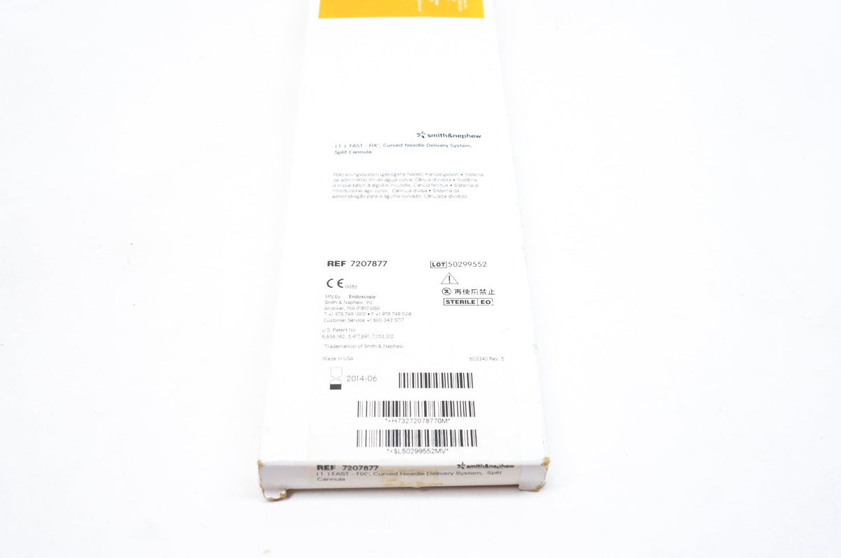 Smith&Nephew 7207877 FAST-FIX Curved Ndle Delivery System, Split Cannu ...