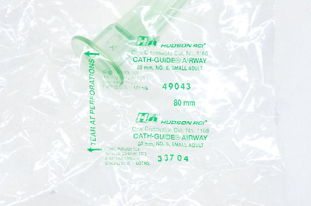 Teleflex 1168 Hudson RCI Cath-Guide Airway 80mm, No. 8, Small Adult ...