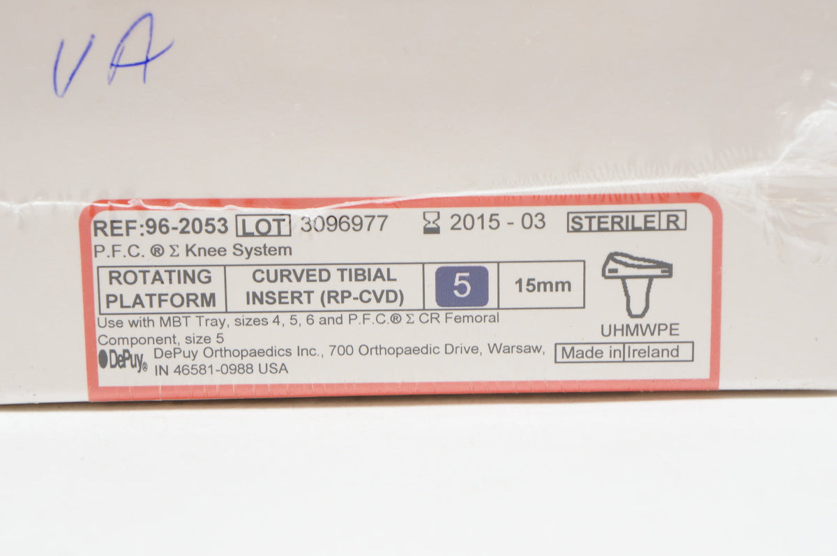DePuy 96-2053 Rotating Platform Curved Tibial Insert 15mm (x) – Imedicsales
