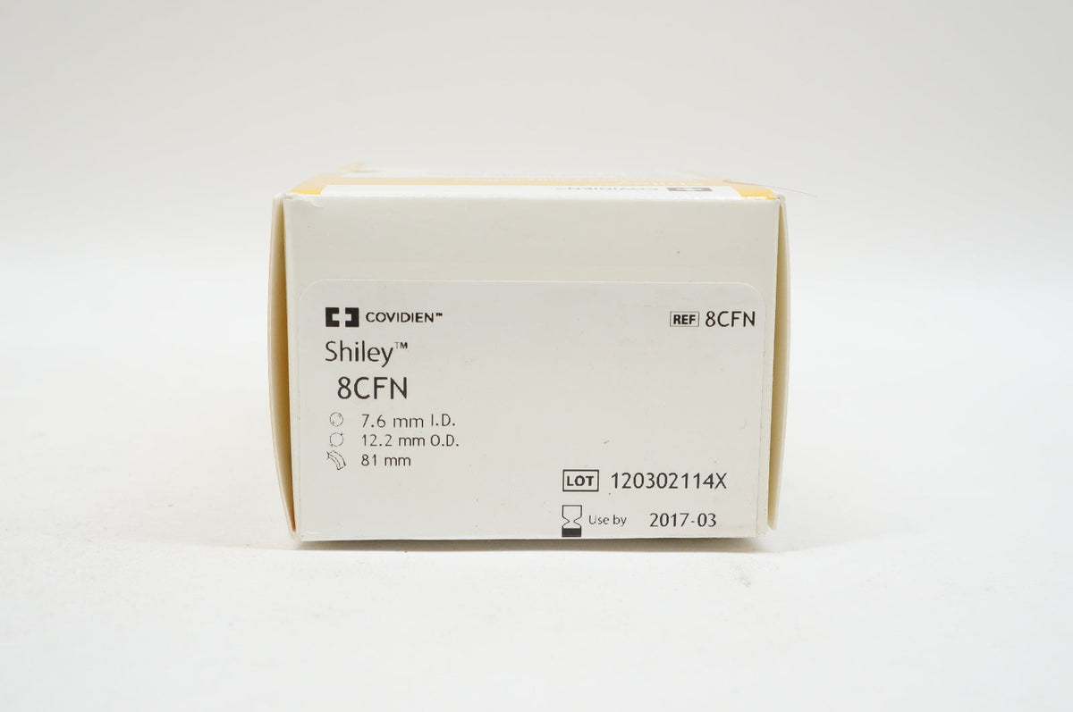 Covidien 8CFN Shiley Tracheostomy Tube Cuffed 7.6mm ID, 12.2mm OD (x ...