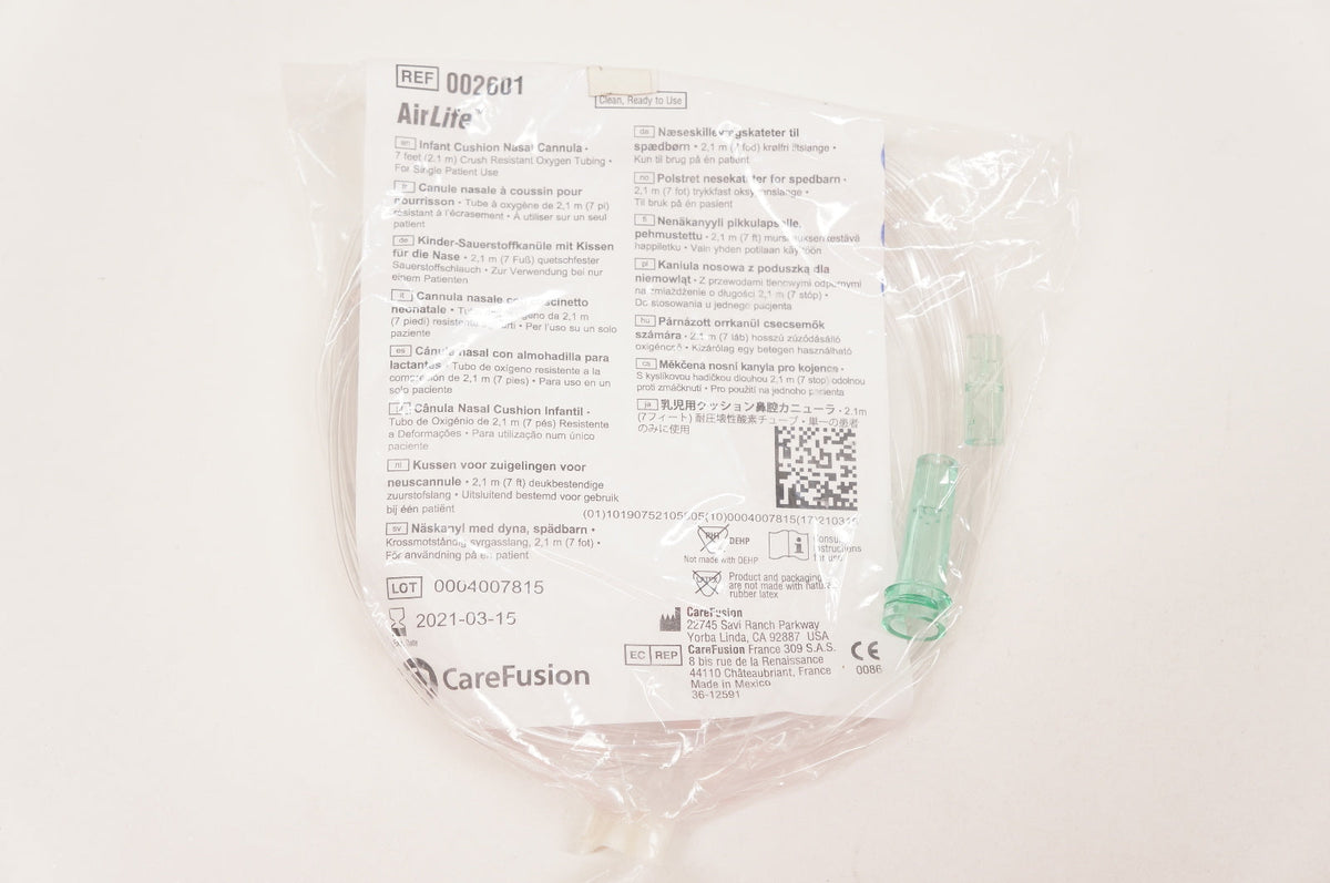 CareFusion 002601 Airlife Infant Cushion Nasal Cannula - Box of 50 ...