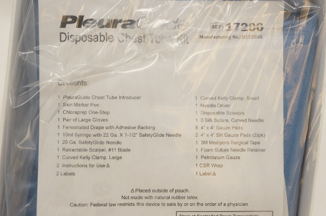 Atrium 17200 Peura Guide Disposable Chest Tube Kit (x) – Imedicsales