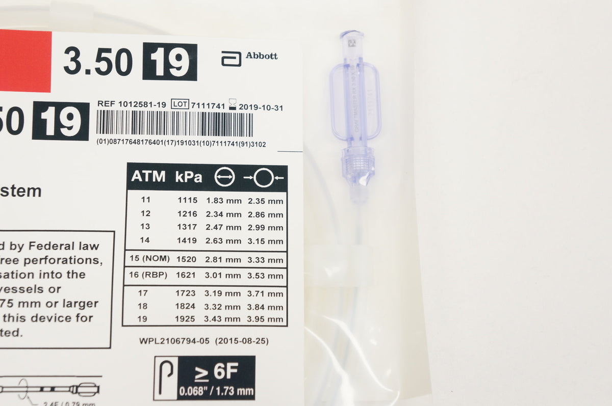 Abbott 1012581-19 GRAFTMASTER Coronary Stnt Graft System 3.5mm x 19mm ...
