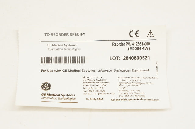 GE Medical 412931-005 MAC-LAB ECG Starter Kit – Imedicsales