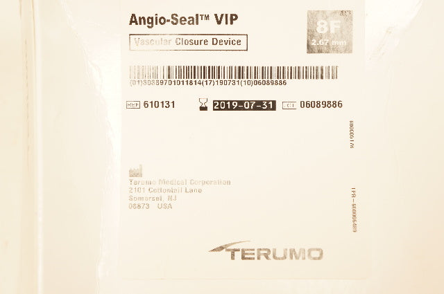 Terumo 610131 Angio-Seal VIP Vascular Closure Device 8F (x) – Imedicsales