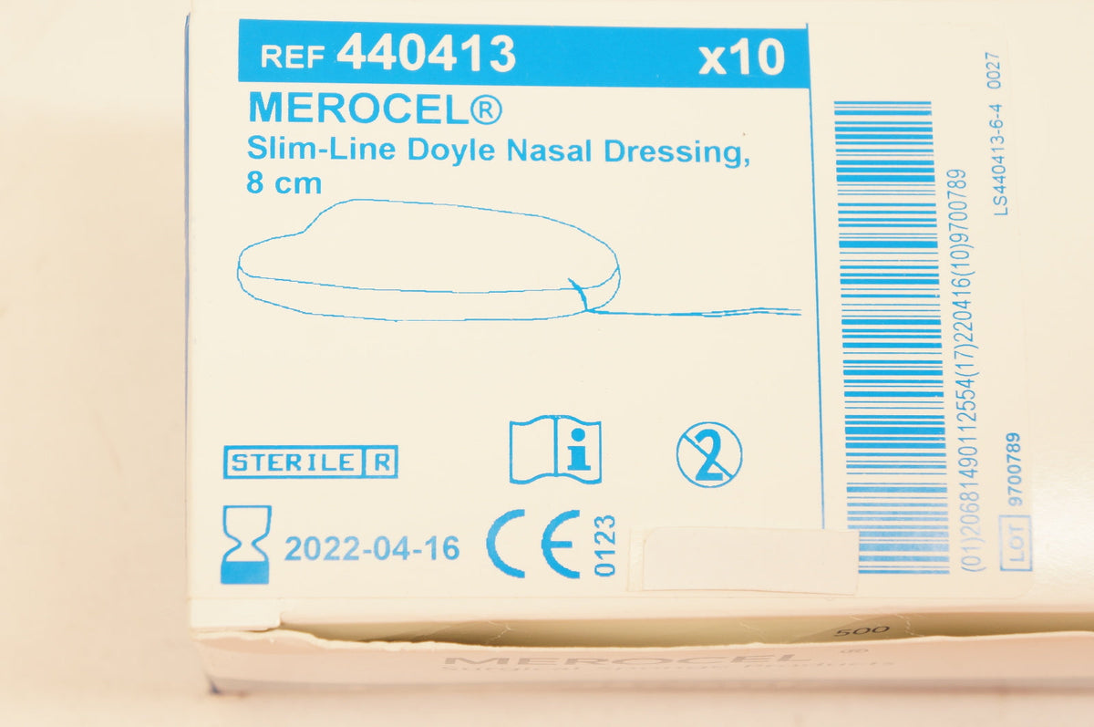 Medtronic 440413 MEROCEL Slim-Line Doyle Nasal Dressing, 8cm - Box of ...