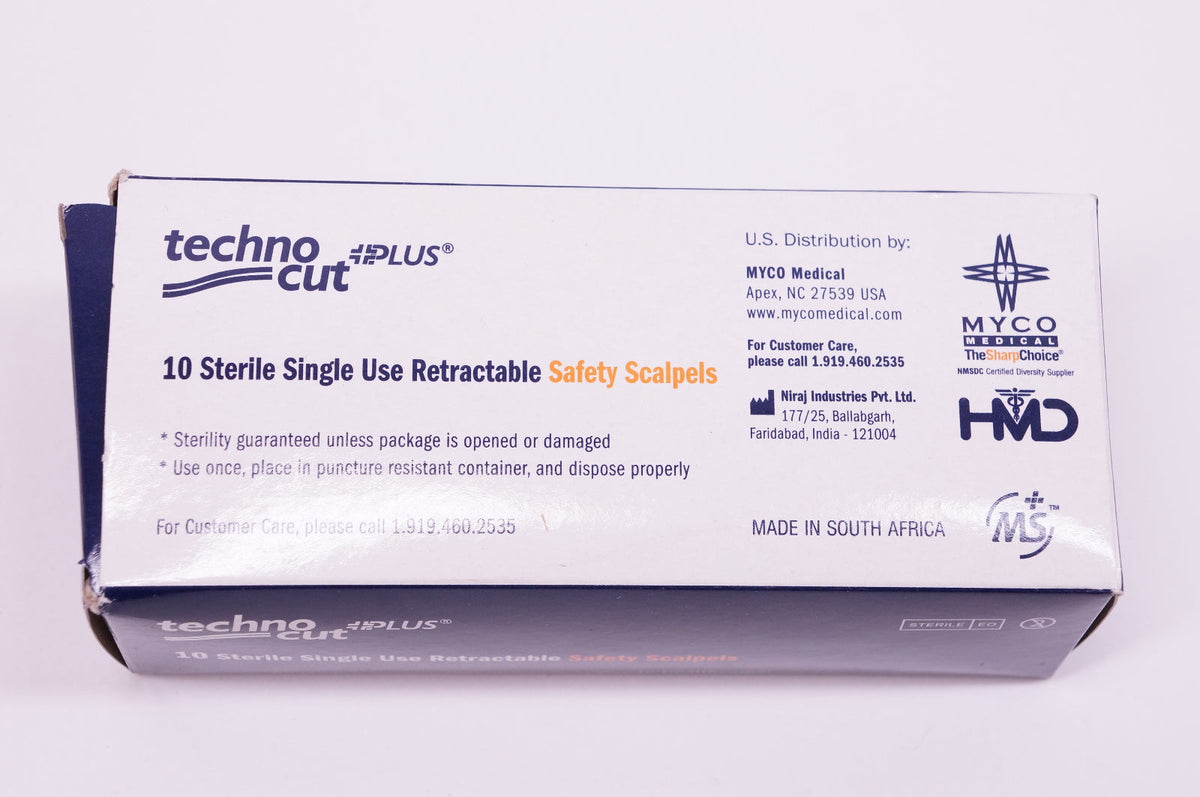 Techno Cut Plus 6008TR-15 Retractable Scalpel #15 - Box of 10 – Imedicsales