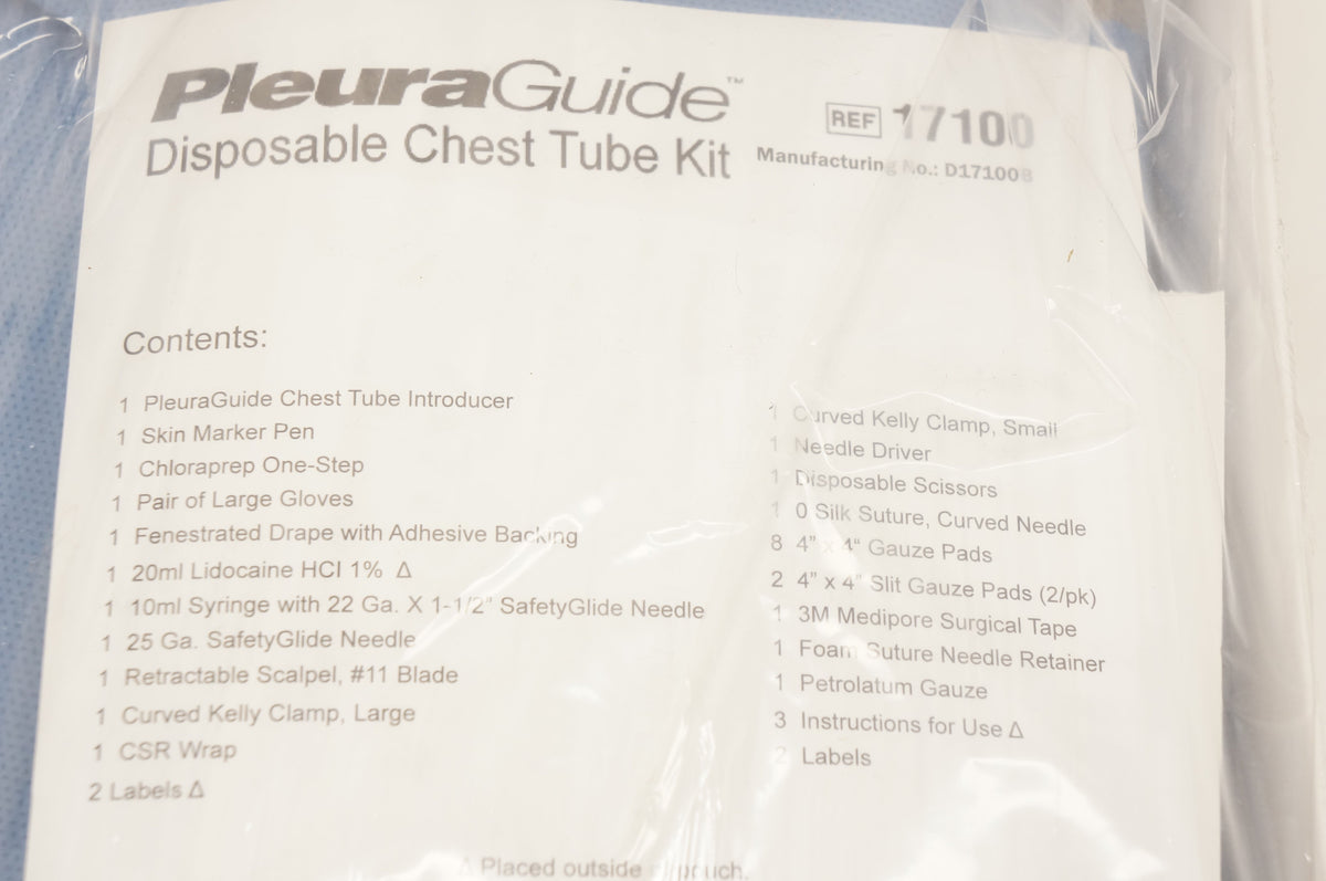 Atrium 17100 Pleura Guide Disposable Chest Tube Kit – Imedicsales
