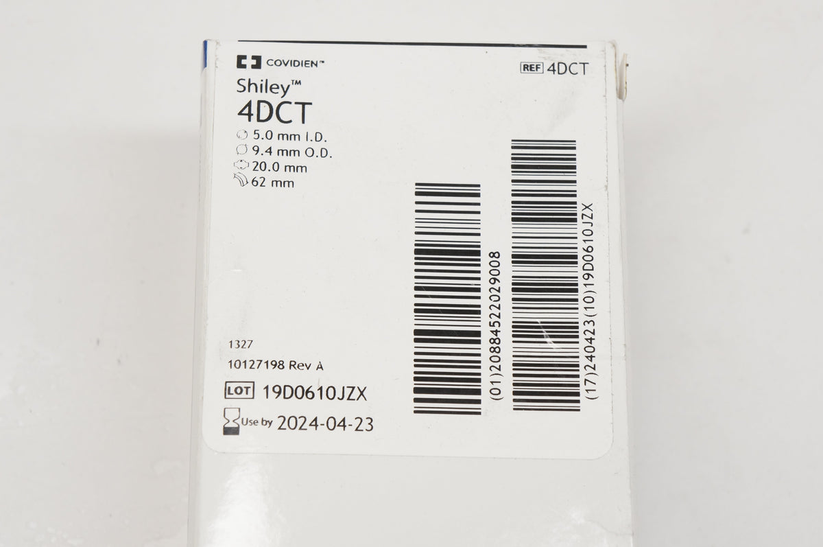Covidien 4DCT Shiley Tracheostomy Tube Cuffed with Disposable Inner Ca ...