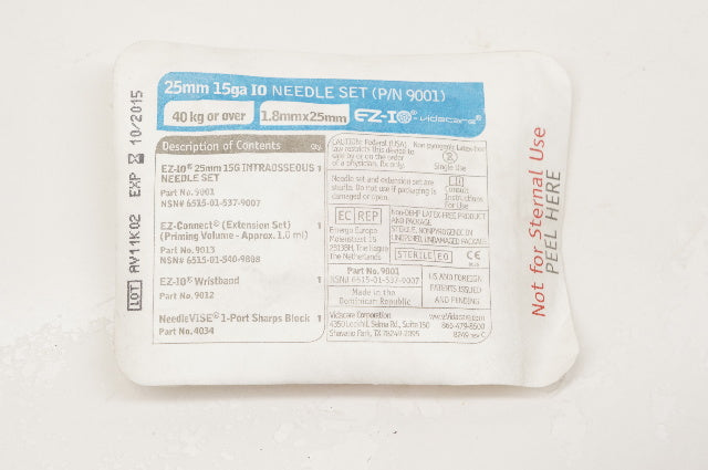 Vidacare 9001 EZ-IO Intraosseous Ndle Set 25mm 15G (x) – Imedicsales