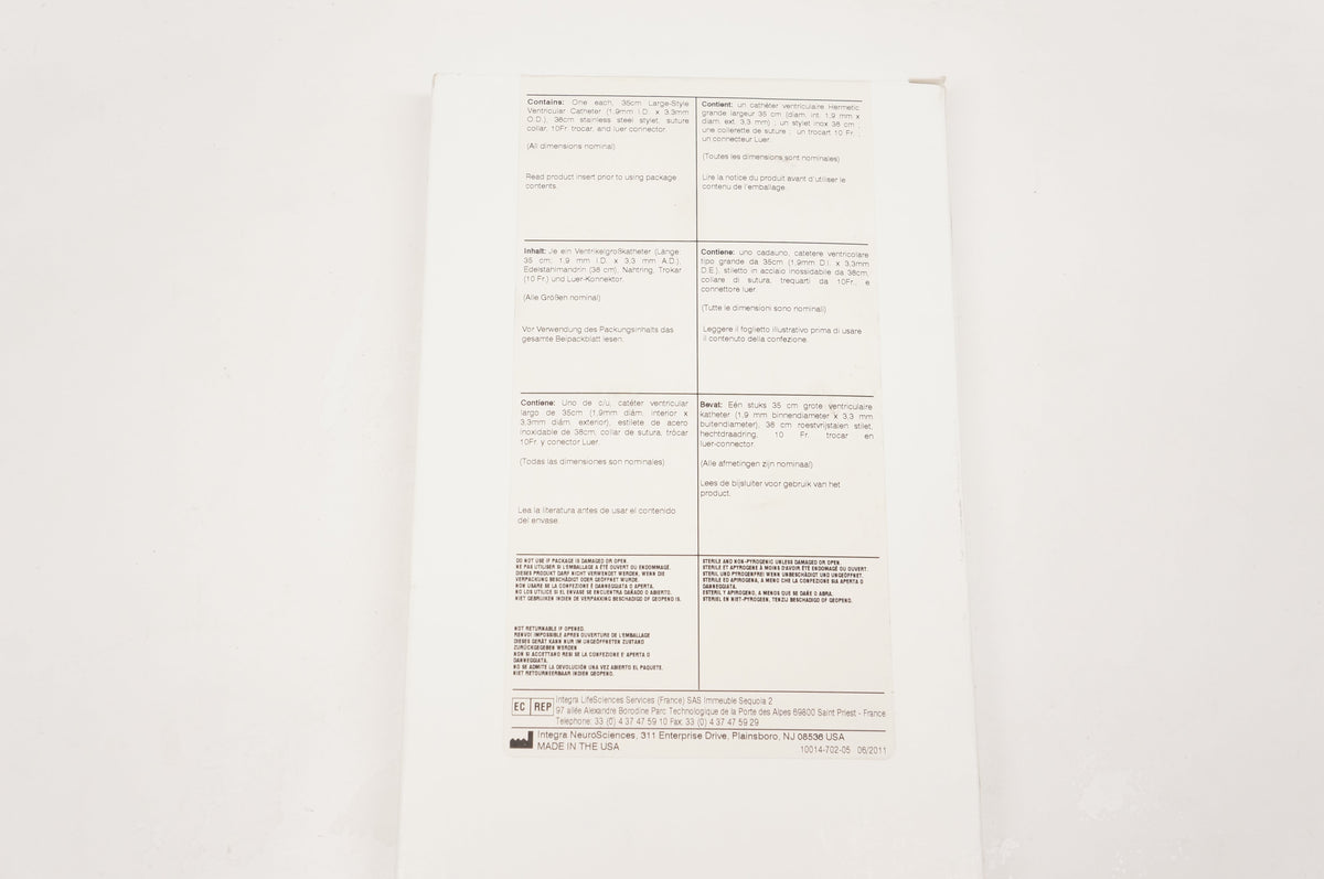 Integra INS-8420 TraumaCath Ventricular Cath. Set (x) – Imedicsales