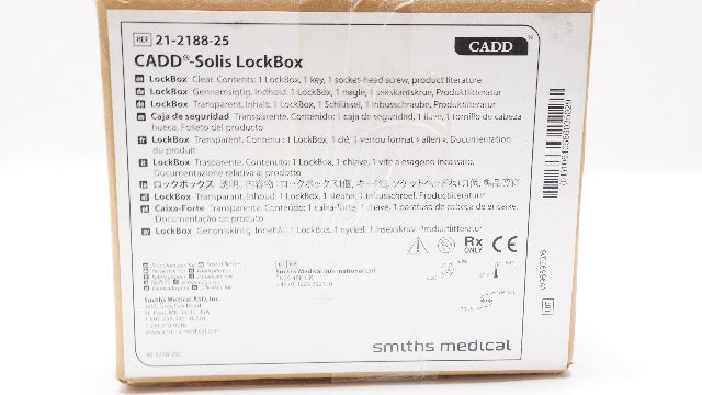 Smiths Medical 21-2188-25 CADD-Solis LockBox – Imedicsales
