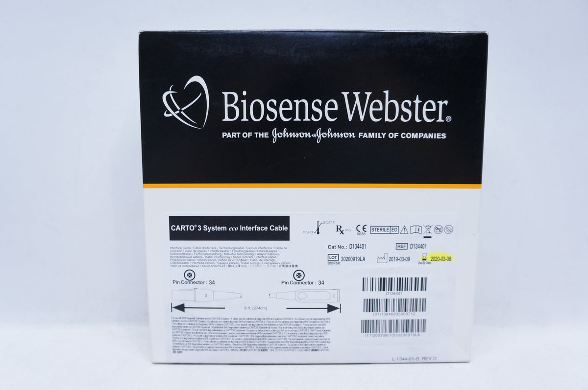 Biosense Webster D134401 CARTO 3 System ECO Interface Cable 9Ft (x ...