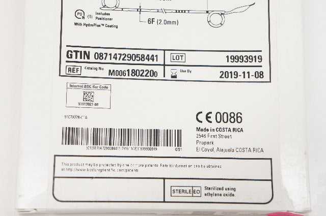 Boston Scientific 180220 Contour Soft Percuflex Material 6F x 20cm (x ...