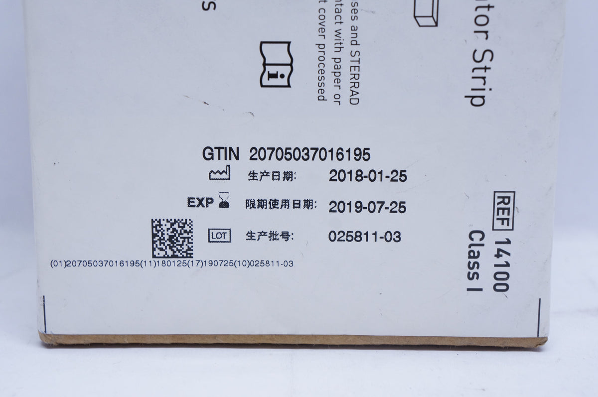 ASP 14100 STERRAD Chemical Indicator Strip Class I (x) - Box of 250 ...