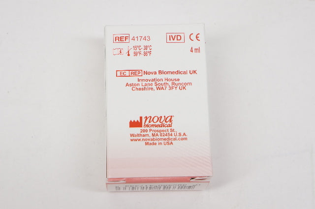 Nova Biomedical 41743 Stat Strip Xpress Glu Control, Level 3 High 4ml ...