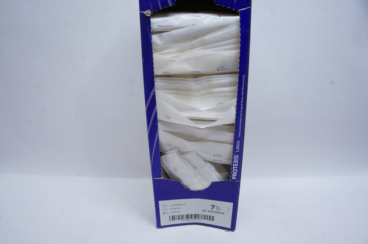 Cardinal Health 2D72NS75X PROTEXIS Latex Sterile Gloves 7-1/2 (x) - Bo ...