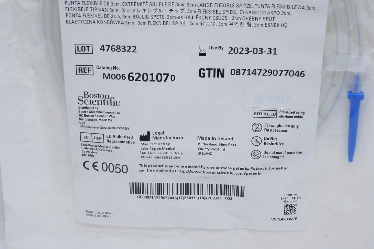 Boston Scientific 620107 PTFE Coated Urologic Guidewire 3cm Flexible T ...