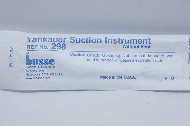 Busse 298 Yankauer Suction Instrument Without Vent – Imedicsales