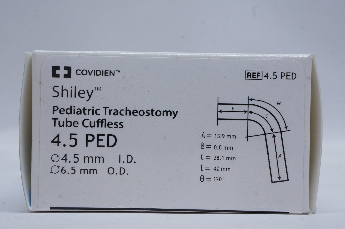 Covidien 4.5PED Shiley Pediatric Tracheostomy Tube Cuffless, 4.5mm ID ...