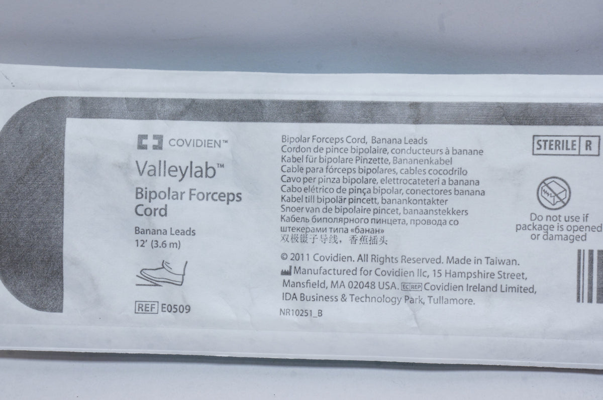 Covidien E0509 Valleylab Bipolar Forceps Cord 12Fr. (x) – Imedicsales