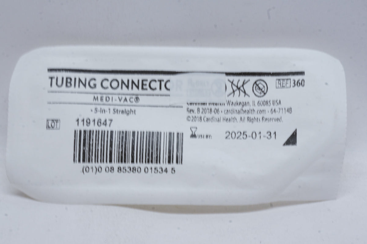 Cardinal Health 360 Tubing Connector 5-in-1 Straight – Imedicsales