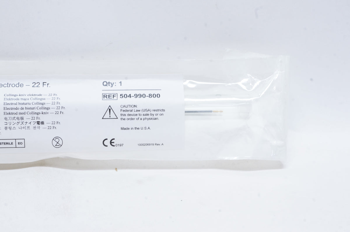 Stryker 504-990-800 Collings Knife Electrode - 22Fr. (x) – Imedicsales