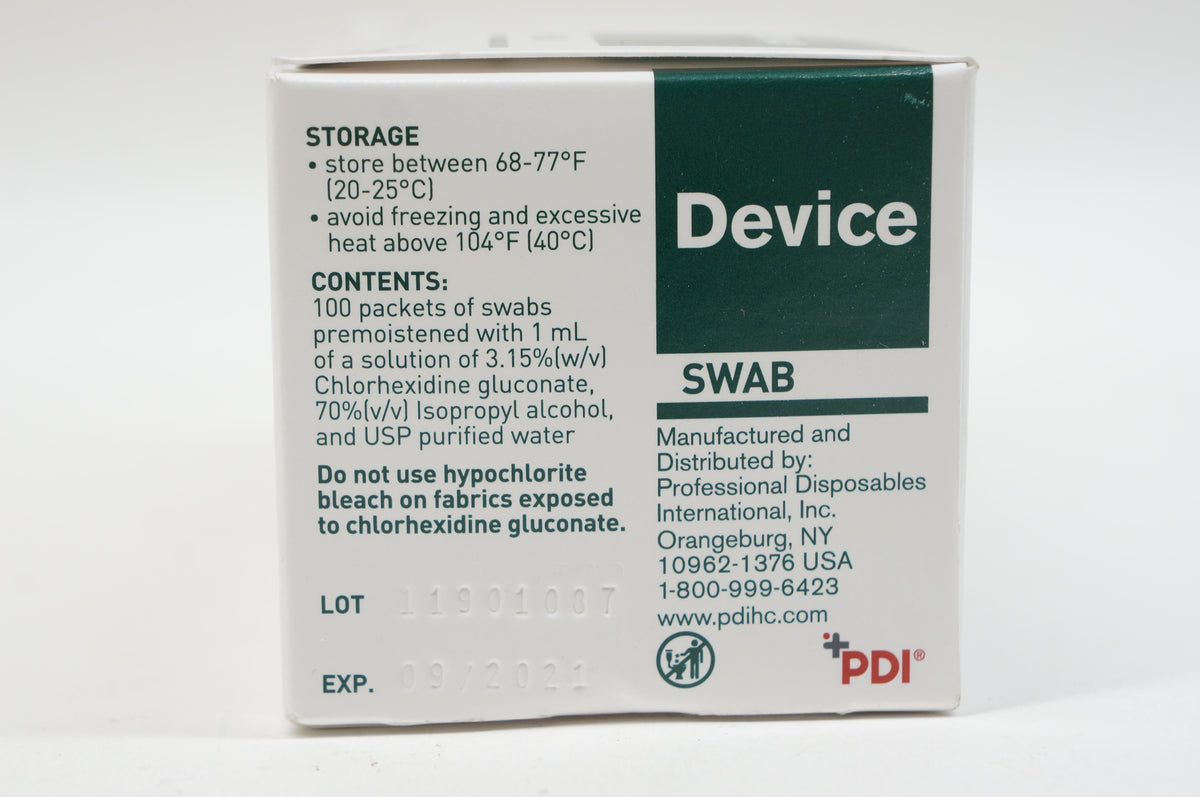 PDI B19600 Prevantics ANTISEPTIC Device, Swab 0.034 fl. oz. - Box of 1 ...