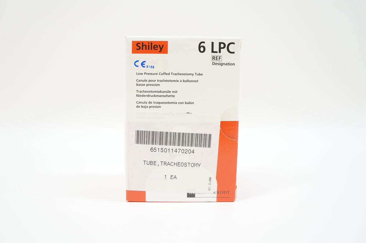 Mallinckrodt 6LPC Shiley Tracheostomy Tube 6.4mm x 10.8mm x 76mm (x ...