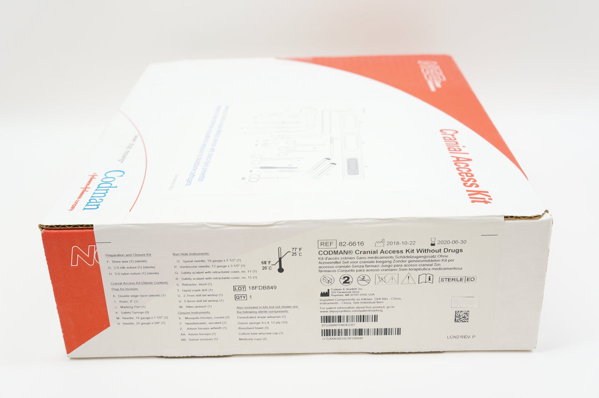 Codman 82-6616 NCC Cranial Access Kit Without Drugs (x) – Imedicsales