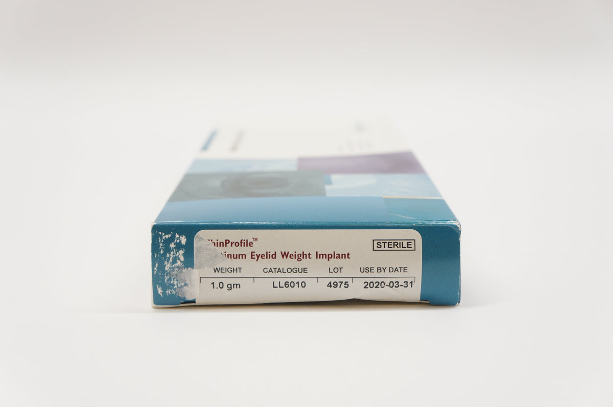 MedDev LL6010 ThinProfile Platinum Eyelid Weight Implant 1gm (x ...