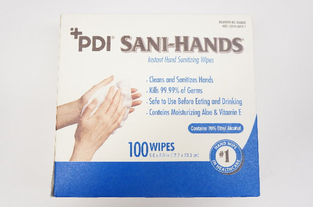 PDI D43600 Sani-Hands Instant Hand Sanitizing Wipes 5 x 8inch – Imedicsales