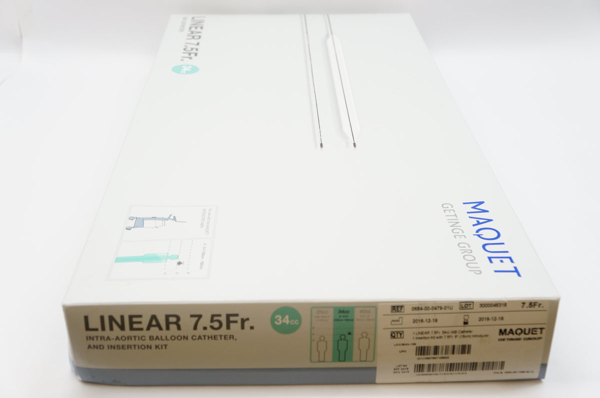Maquet 0684-00-0479-01U Intra-Aortic Balloon Cath. Linear 7.5Fr., 34cc ...