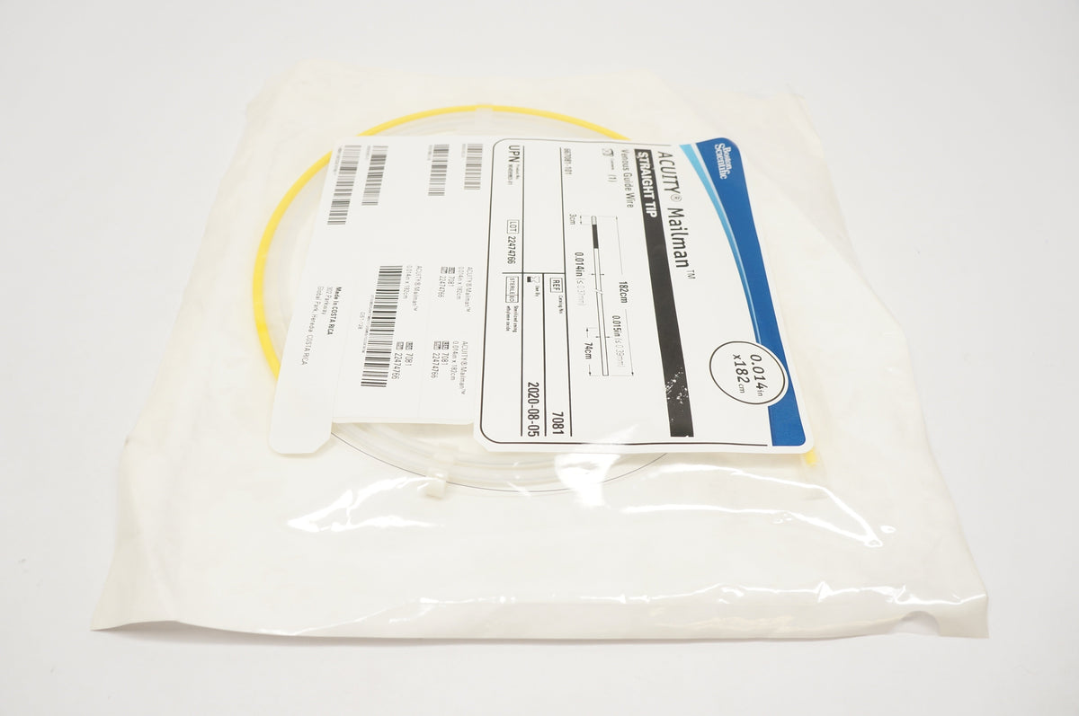 Boston Scientific 7081 Acuity Mailman Venous Guide Wire 0.014inch x 18 ...