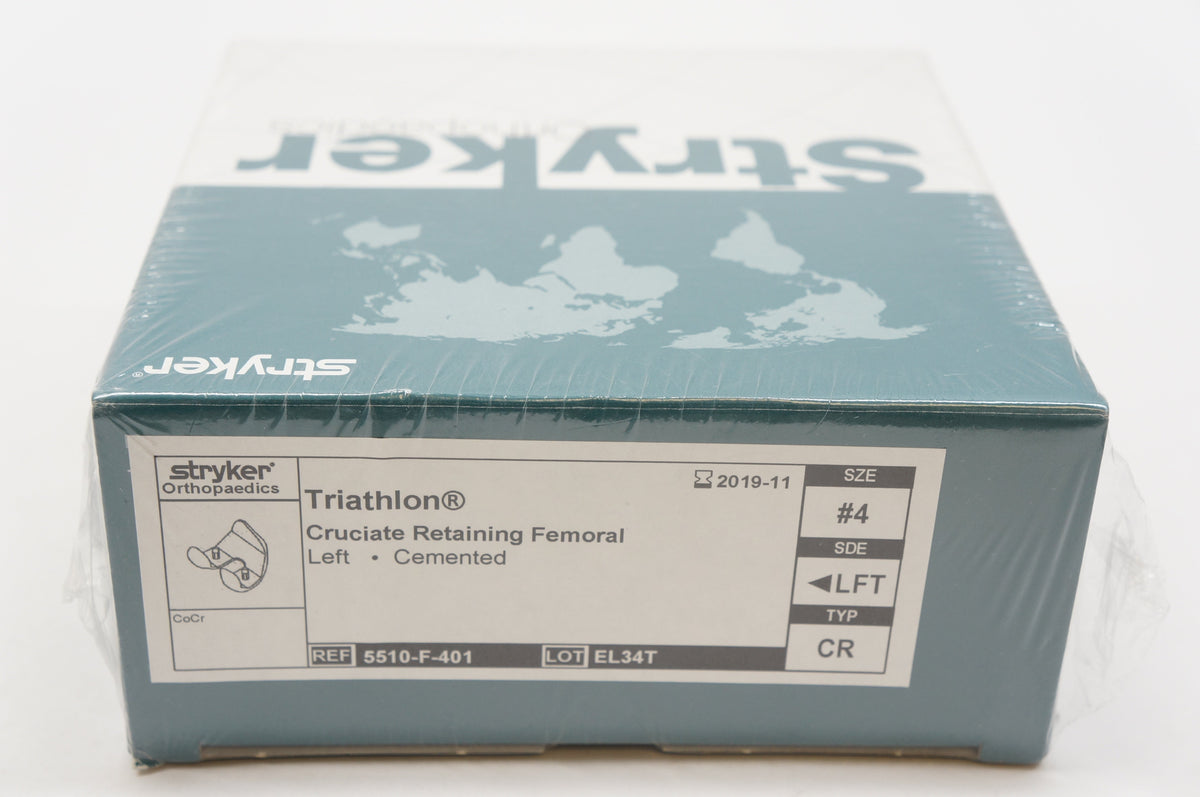 Stryker 5510-F-401 Triathlon Cruciate Retaining Femoral, Size #4, CR ...