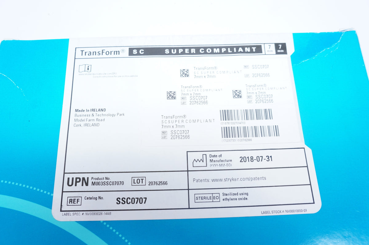 Stryker SSC0707 TransForm Super Compliant Occlusion Balloon Cath. 7mm ...