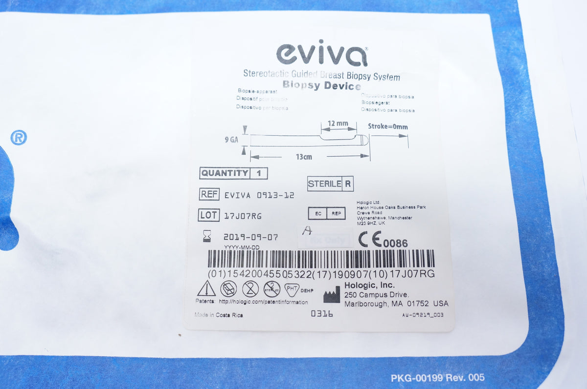 Hologic 0913-12 Eviva Biopsy Device 9GA x 13cm x 12mm(x) – Imedicsales