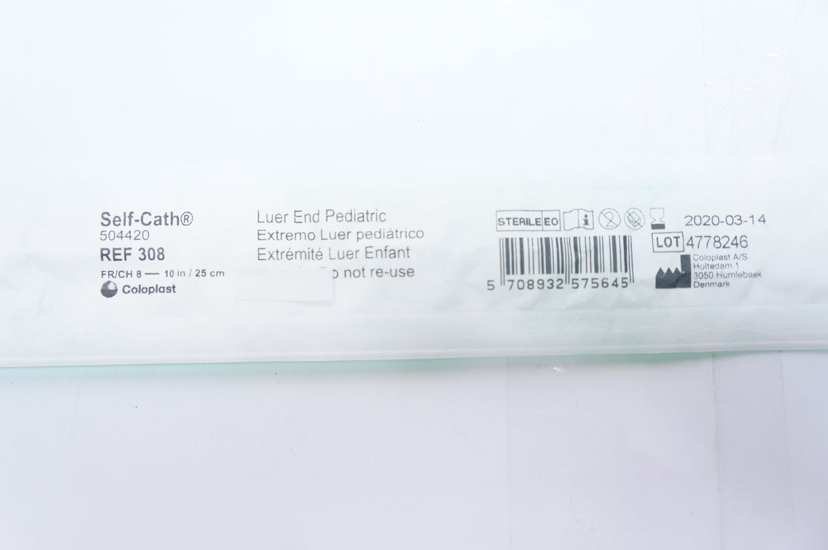 Coloplast 308 Self-Cath Luer End Pediatric 8Fr. x 10inch (x) – Imedicsales