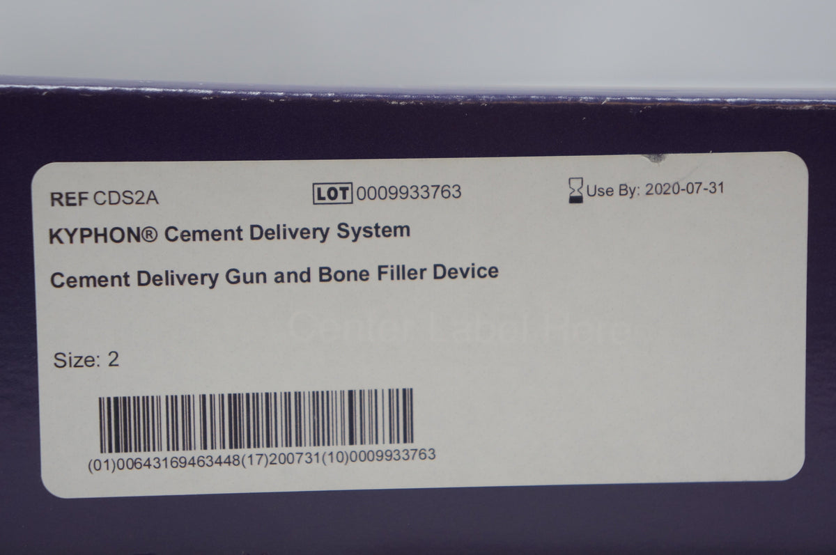 Medtronic CDS2A Kyphon Balloon Kyphoplasty Cement Delivery System Size ...